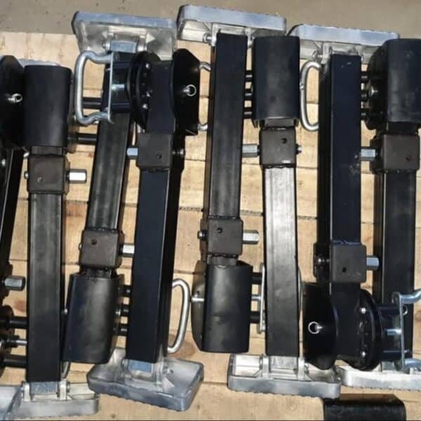 2000LBS Side Wind Drop Leg Trailer Jack RV Caravan Corner Steadies ...