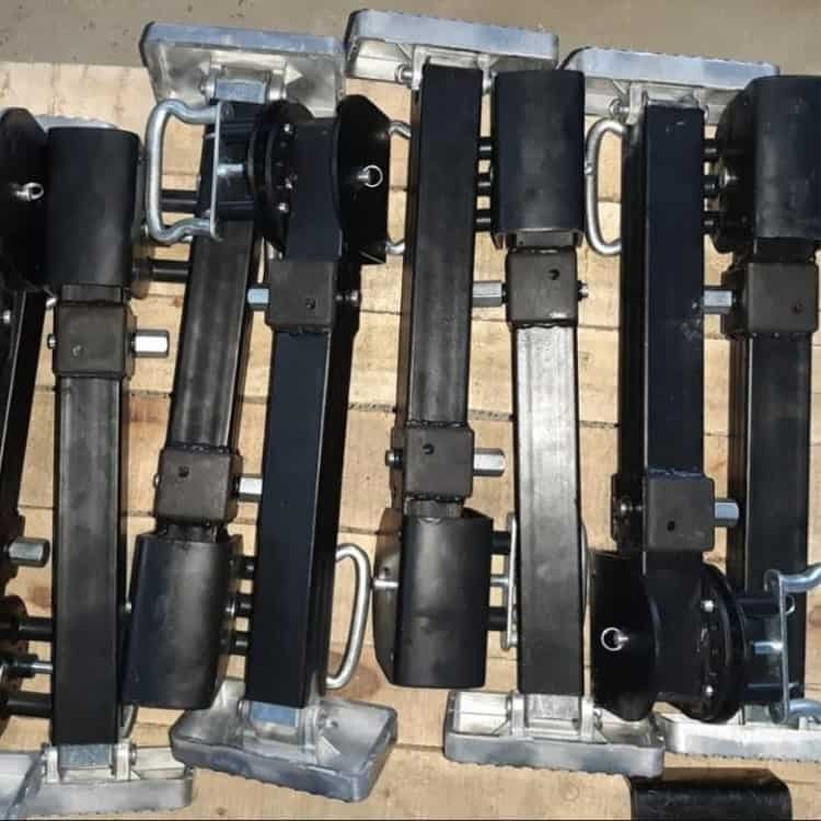 2000LBS Side Wind Drop Leg Trailer Jack RV Caravan Corner Steadies ...